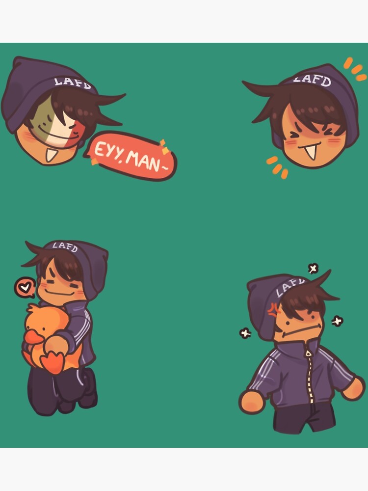 "Quackity sticker pack!!" Poster for Sale by boscioguidena | Redbubble