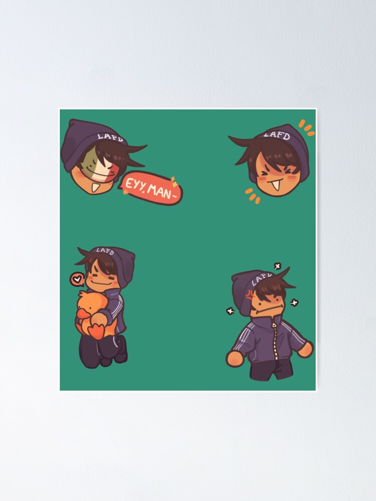 "Quackity sticker pack!!" Poster for Sale by boscioguidena | Redbubble