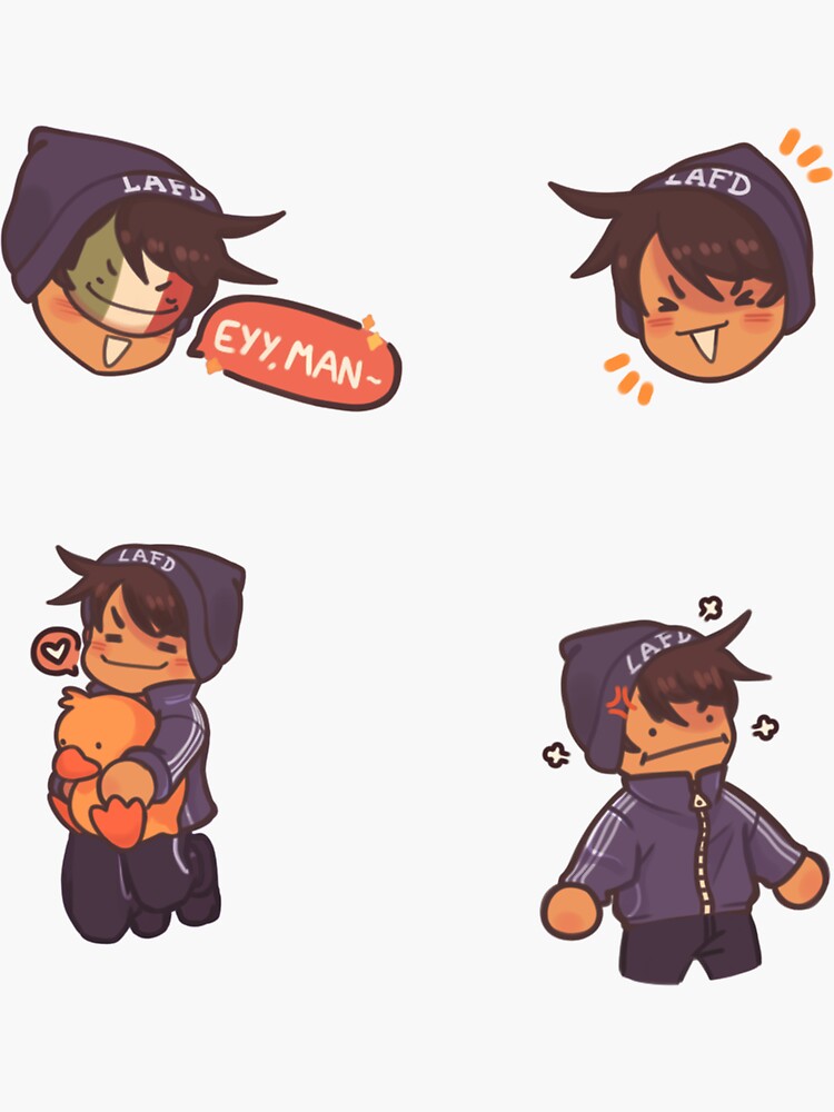 "Quackity sticker pack!!" Sticker for Sale by boscioguidena | Redbubble