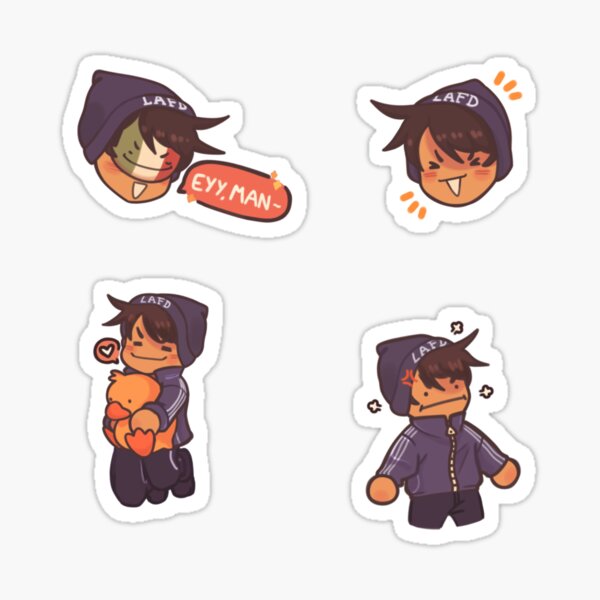 "Quackity sticker pack!!" Sticker for Sale by boscioguidena | Redbubble