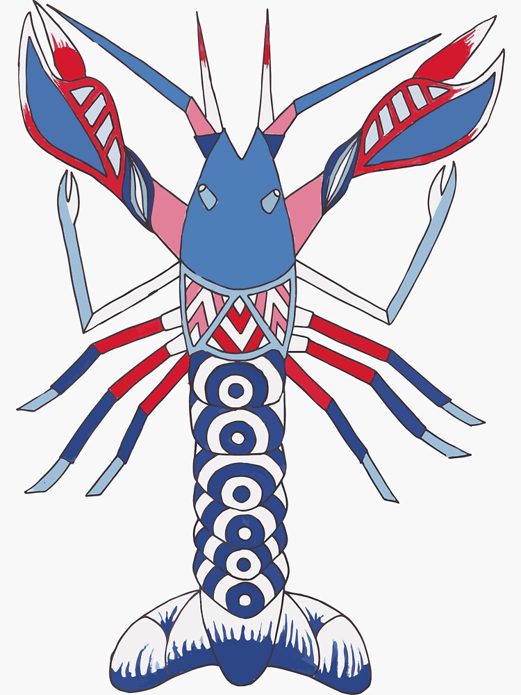 " Australian Aboriginal Art - Australian red claw crayfish" Sticker by ...