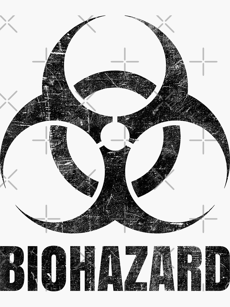 "Biohazard Symbol" Sticker for Sale by thequester | Redbubble