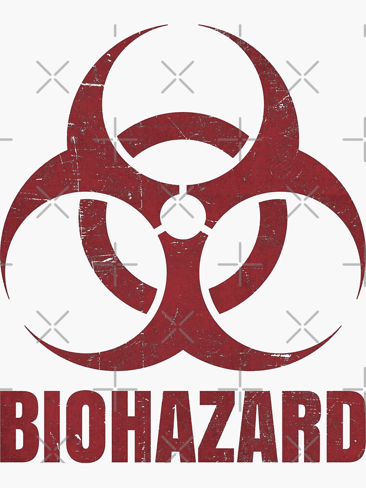"Biohazard Symbol" Sticker for Sale by thequester | Redbubble