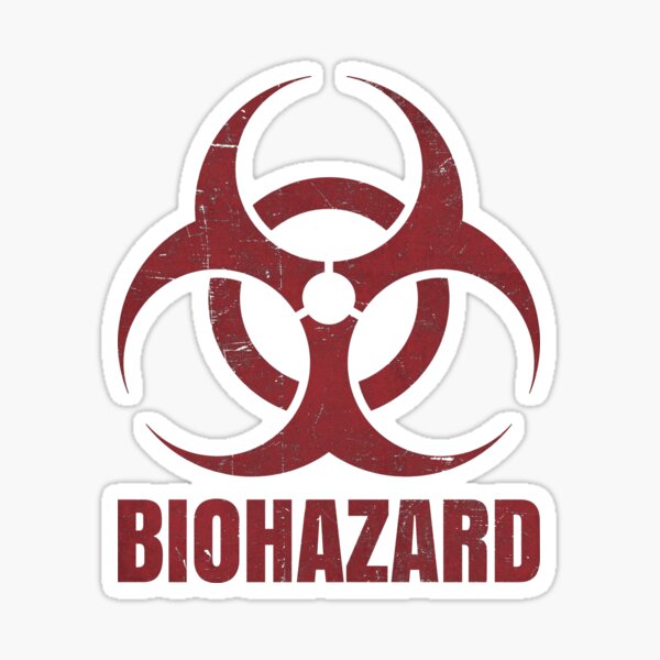 "Biohazard Symbol" Sticker for Sale by thequester | Redbubble