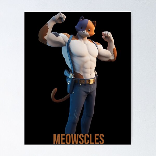"Meowscles" Poster for Sale by ronydesign | Redbubble