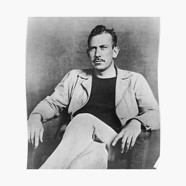 "Novelist John Steinbeck" Poster for Sale by pqr32 | Redbubble