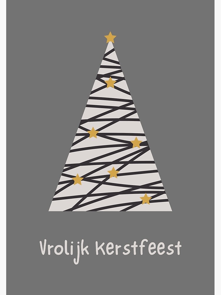"Vrolijk Kerstfeest, Happy Christmas in Dutch, Christmas tree ...