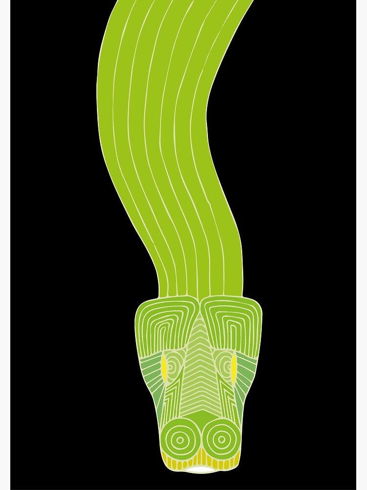 " Australian Aboriginal Art - Green Tree Python" Art Print for Sale by ...