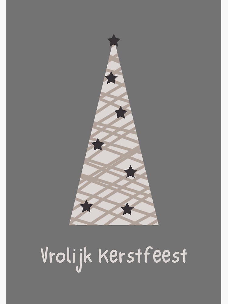 "Vrolijk Kerstfeest, Happy Christmas in Dutch, Christmas tree ...