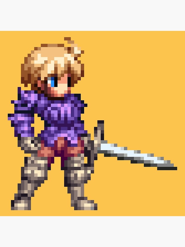 Póster «Mercenario Ramza Idle Final Fantasy Tactics Pixel Art» de PIXEL-KIM | Redbubble