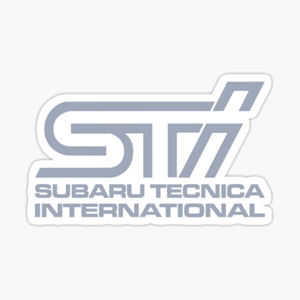 "SUBARU STI GREY" Sticker for Sale by KarolinaPisarek | Redbubble