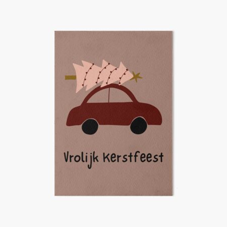 "Vrolijk Kerstfeest, Happy Christmas in Dutch, Christmas tree ...