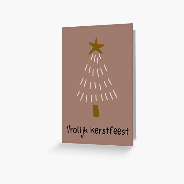 "Vrolijk Kerstfeest, Happy Christmas in Dutch, Christmas tree ...