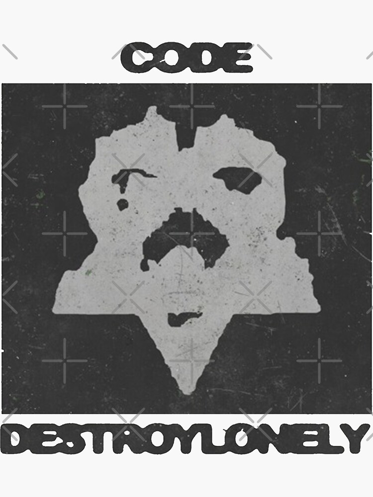 "Destroy Lonely Musician" Sticker for Sale by rcnart | Redbubble