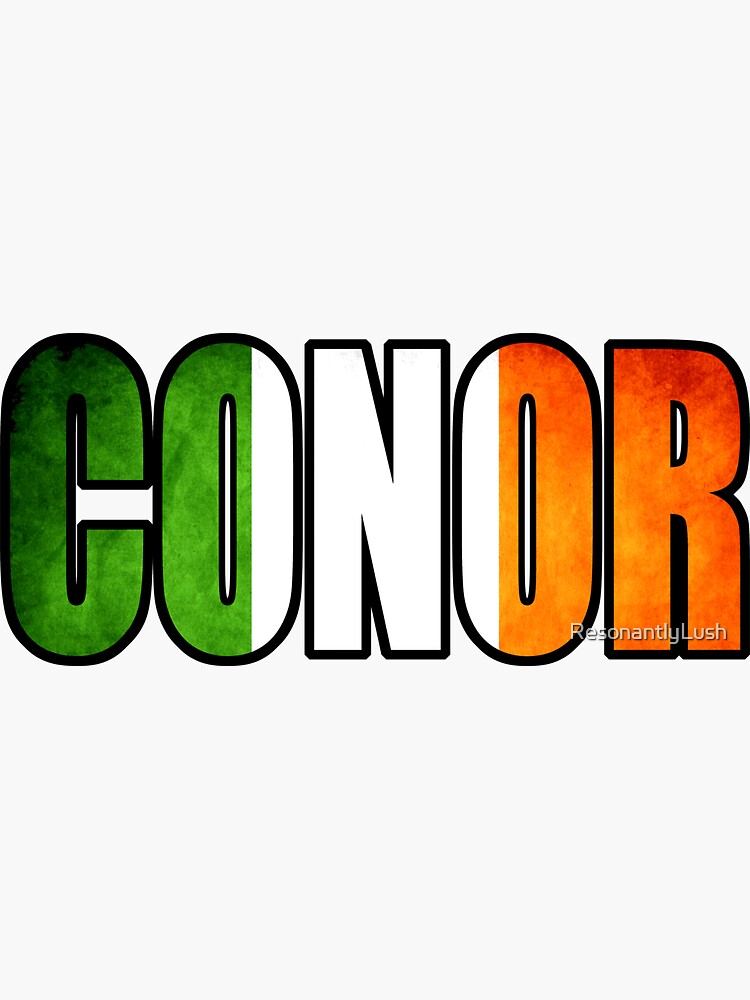 "Conor McGregor - Ireland Flag Bold Text For Conor McGregor Fans ...