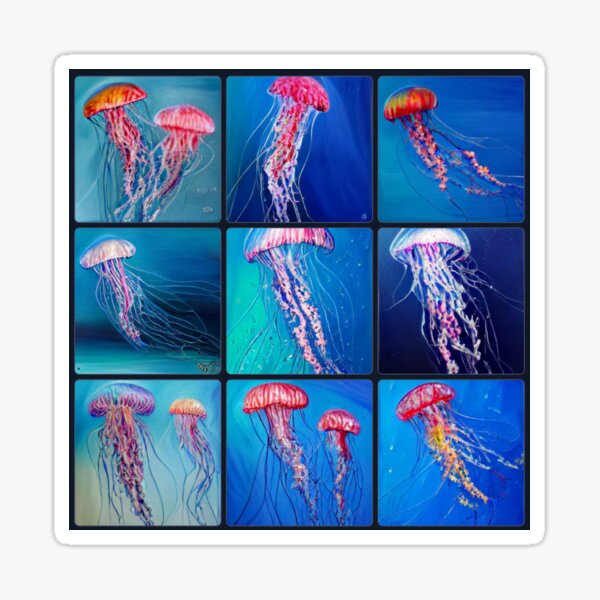 "Jellyfish Pack" Sticker for Sale by CinderPress | Redbubble