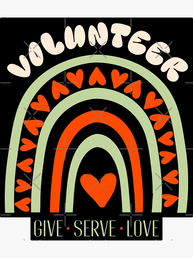 "Volunteer Volunteering Appreciation" Sticker for Sale by ...