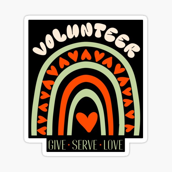 "Volunteer Volunteering Appreciation" Sticker for Sale by ...
