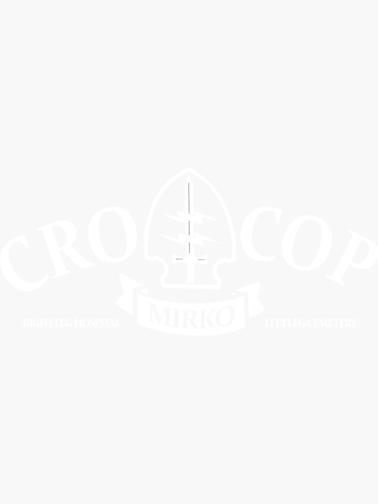 "Mirko Cro Cop" Sticker for Sale by Garydwards | Redbubble