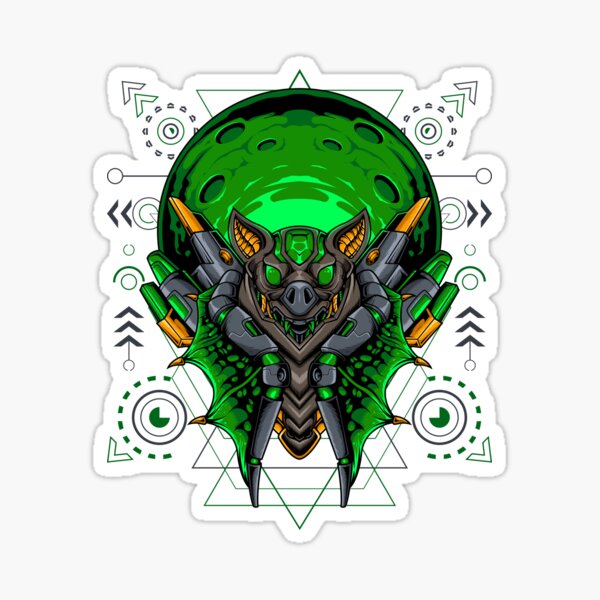 "cyberpunk-bat" Sticker for Sale by LoKopoiu | Redbubble