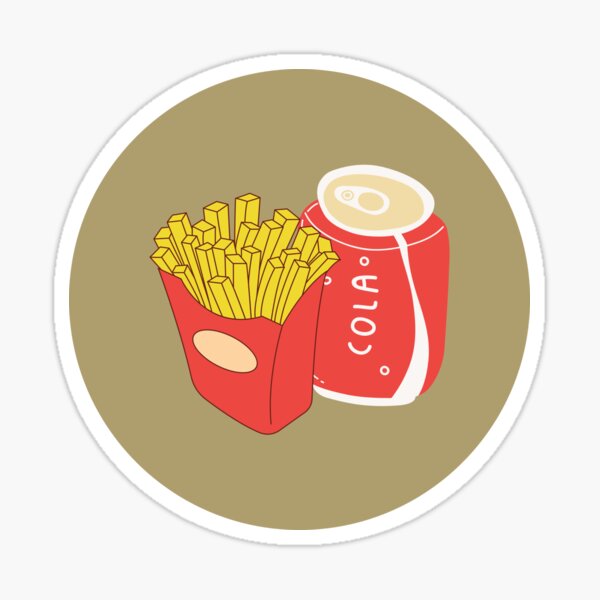 "HAPPY MEAL" Sticker for Sale by MirillaShop | Redbubble