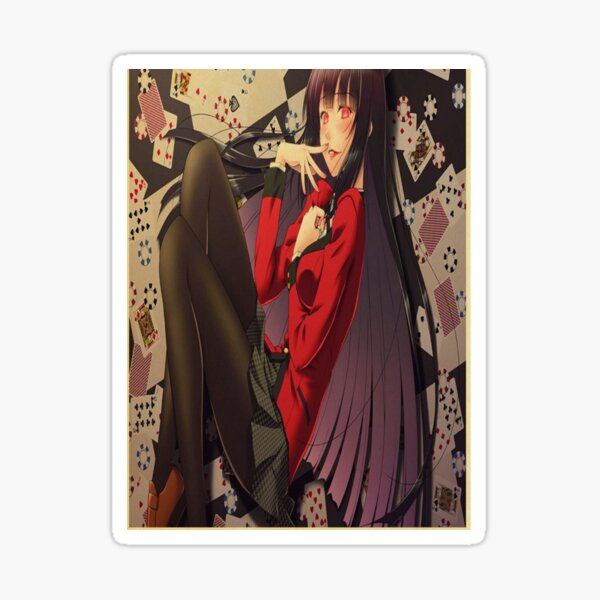 "Kakegurui " Sticker for Sale by HailMaryTattoo | Redbubble