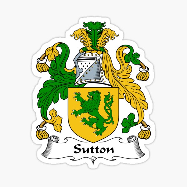 "Sutton " Sticker for Sale by HaroldHeraldry | Redbubble