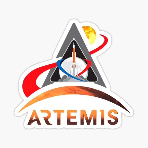 "Artemis 1 NASA Moon to Mars" Sticker for Sale by rustyvisor5952 ...