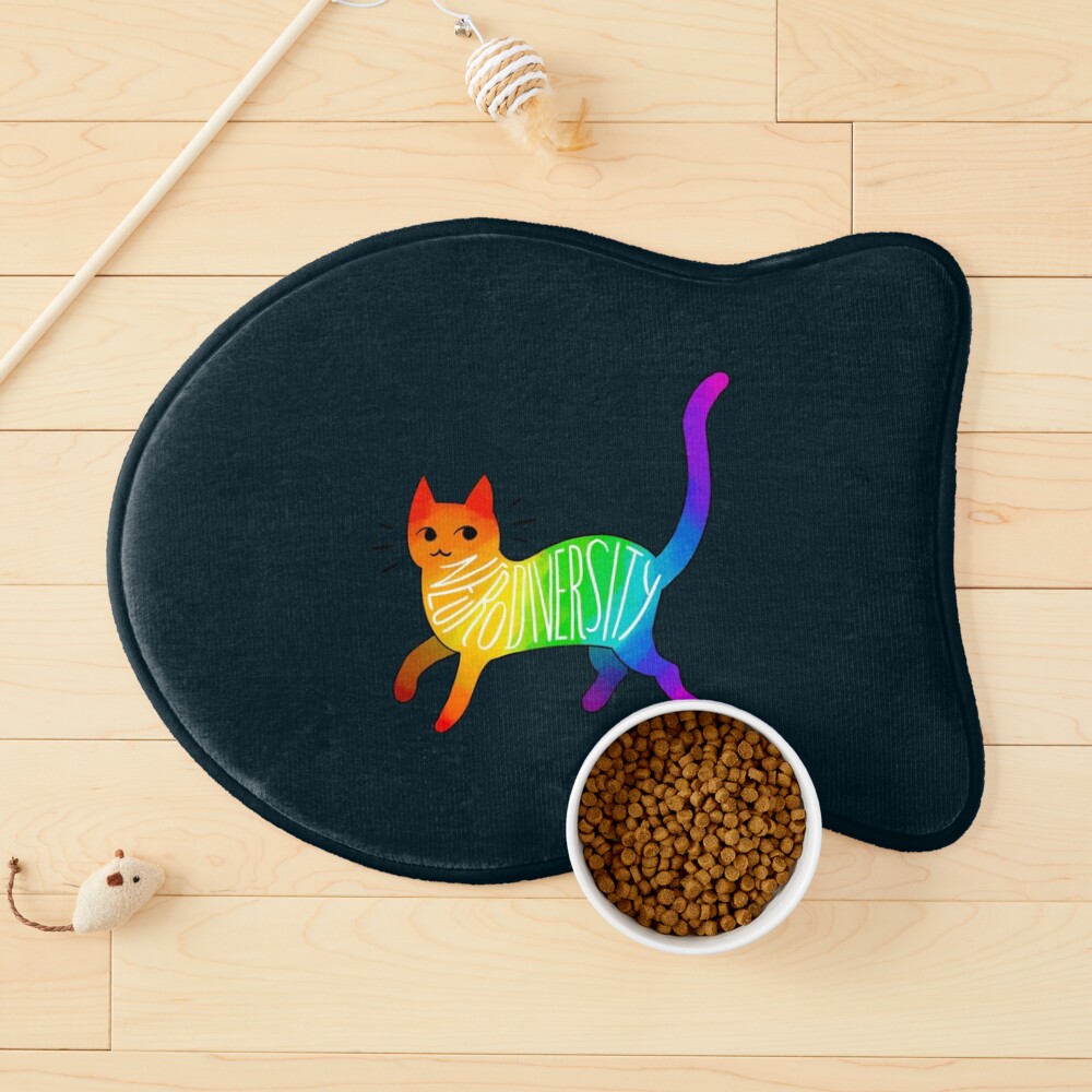 "Neurodiversity Cat " Sticker for Sale by MugGalleriesa | Redbubble