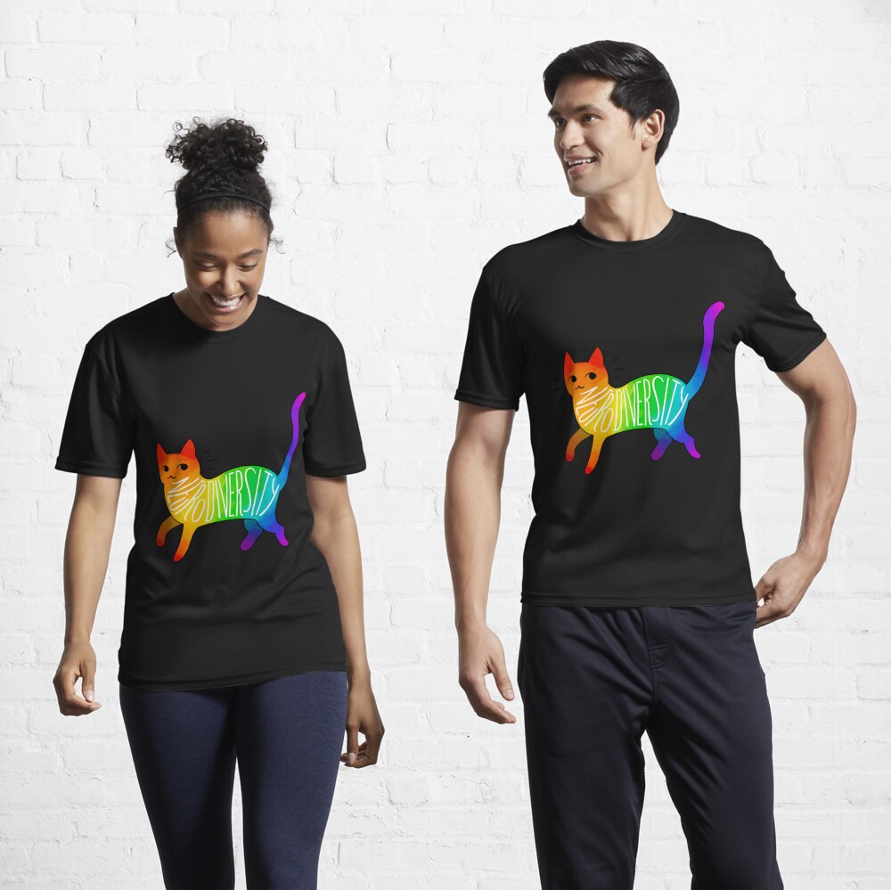 "Neurodiversity Cat " Sticker for Sale by MugGalleriesa | Redbubble