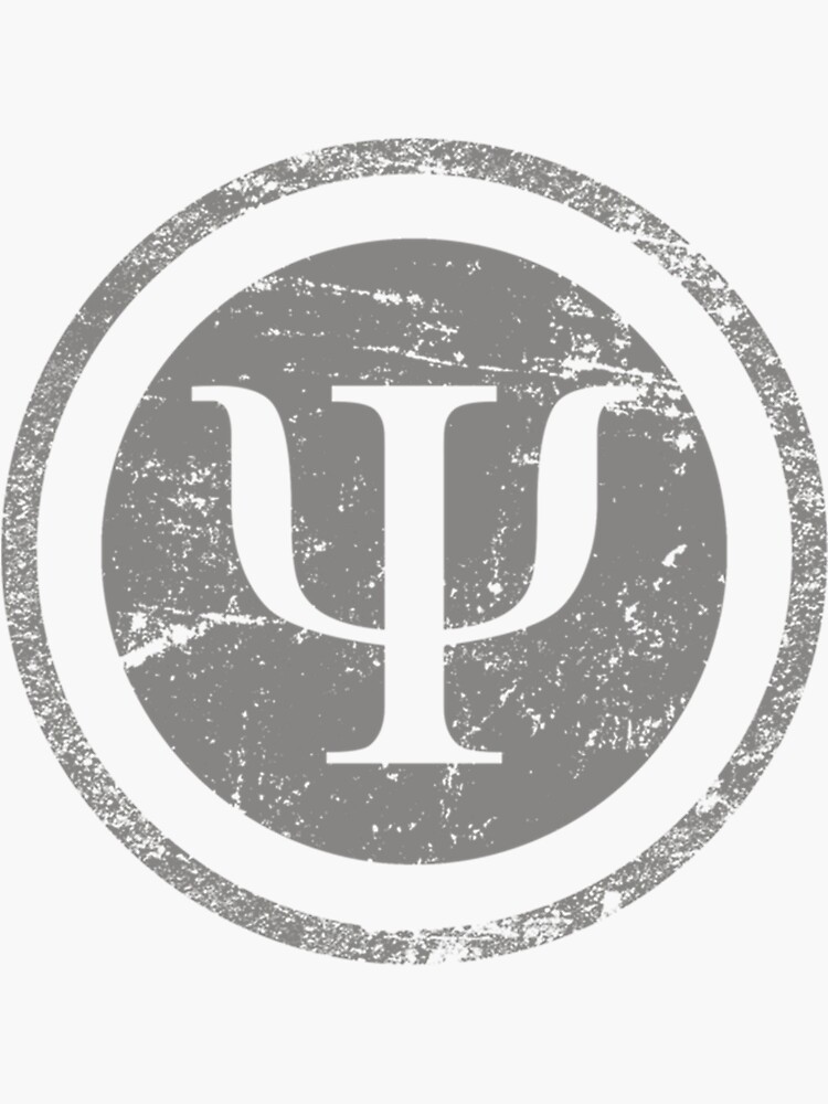 "Vintage Psychology Psi Symbol " Sticker for Sale by MugGalleriesa ...
