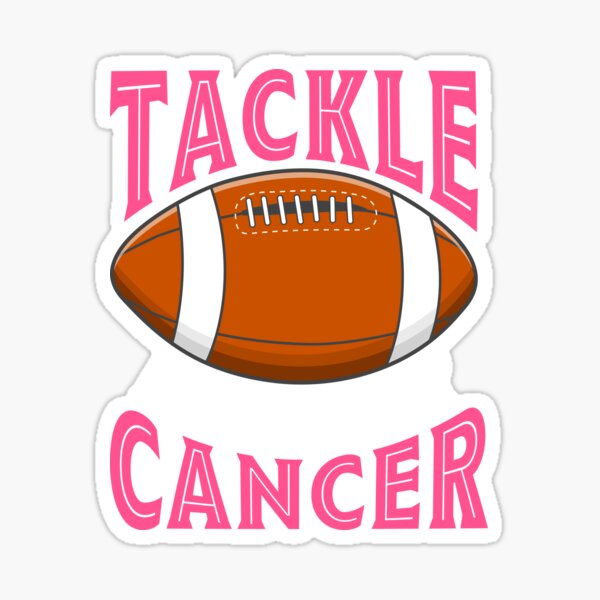 "Tackle Breast Cancer Rugby" Sticker for Sale by stayle-line | Redbubble