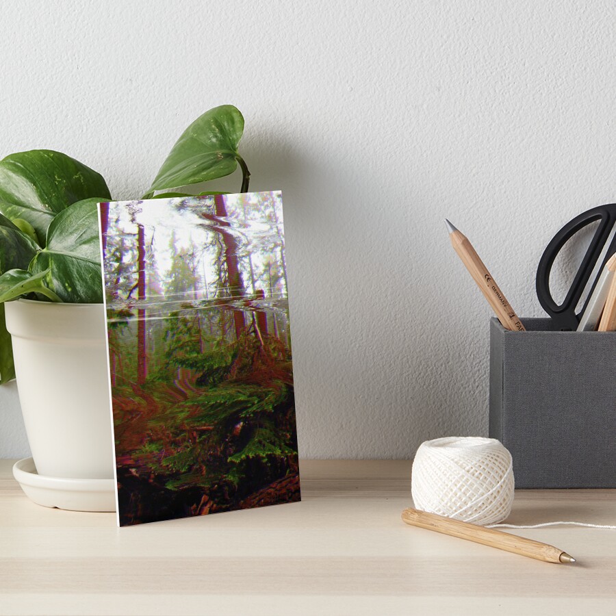 "VHS Forest" Art Board Print by Nothen | Redbubble