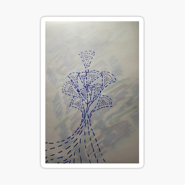 "Drawings of Dots and Dashes" Sticker for Sale by KazM | Redbubble