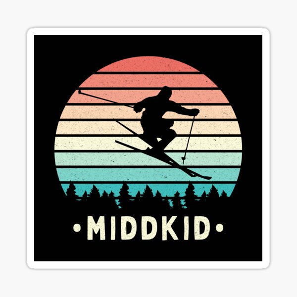 "MiddKid" Sticker for Sale by FunnyClever | Redbubble