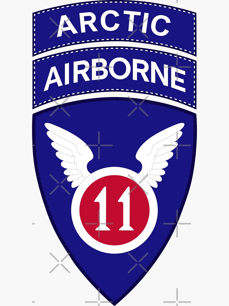 "11th Airborne Division w Arctic Tab wo Txt X 300" Sticker for Sale by ...