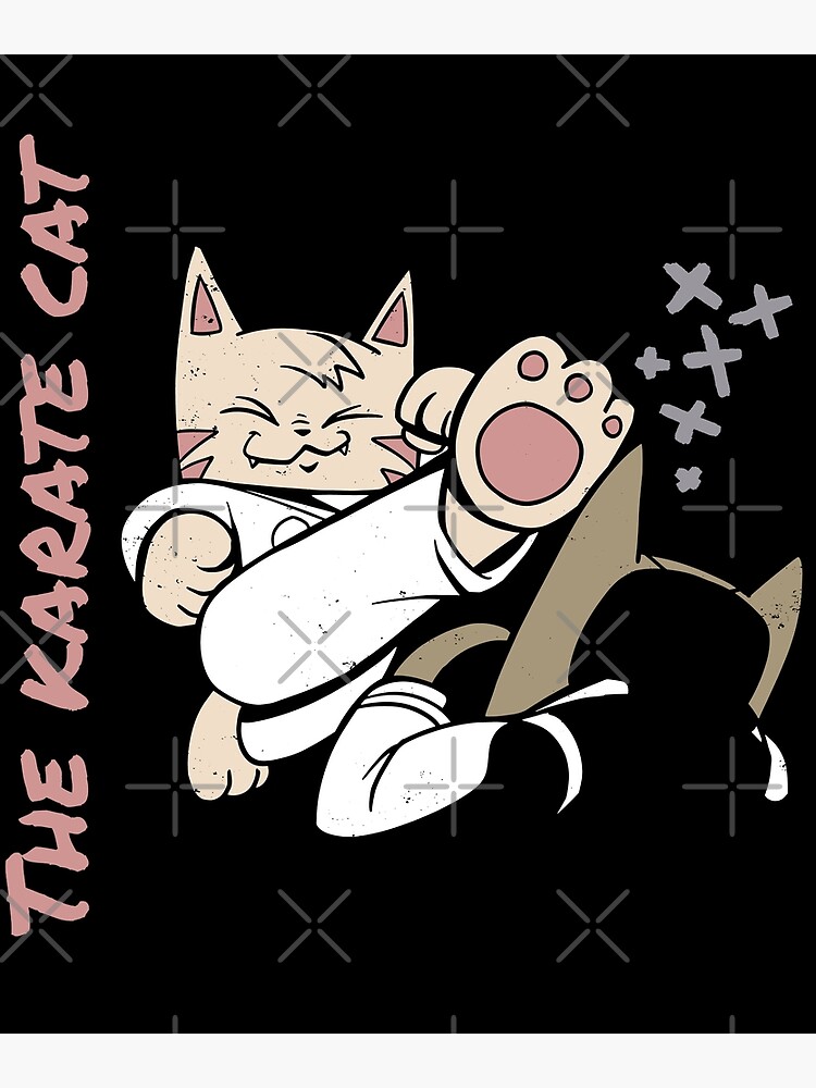 "The Karate cat design is a fun and comical design. Ideal for people ...