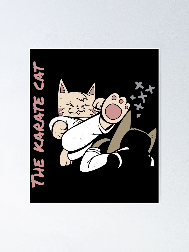 "The Karate cat design is a fun and comical design. Ideal for people ...