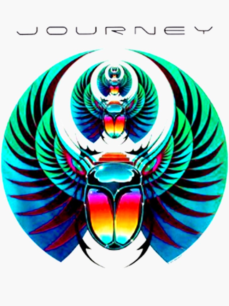 "journey - trend logos " Sticker for Sale by LittleValleyArt | Redbubble