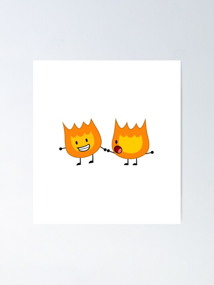 "Battle For Dream Island Firey Sticker Design funny Battle For Dream ...