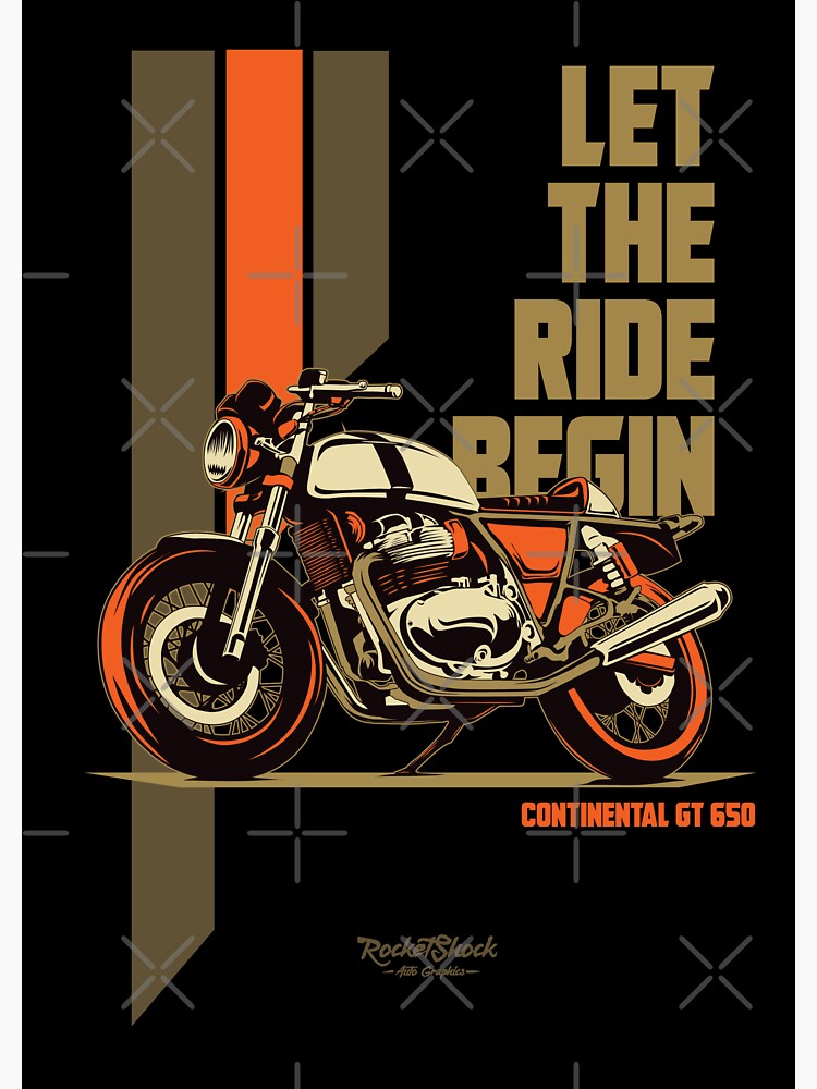 "Continental gt 650 rider " Sticker for Sale by ASAKDESIGNS | Redbubble
