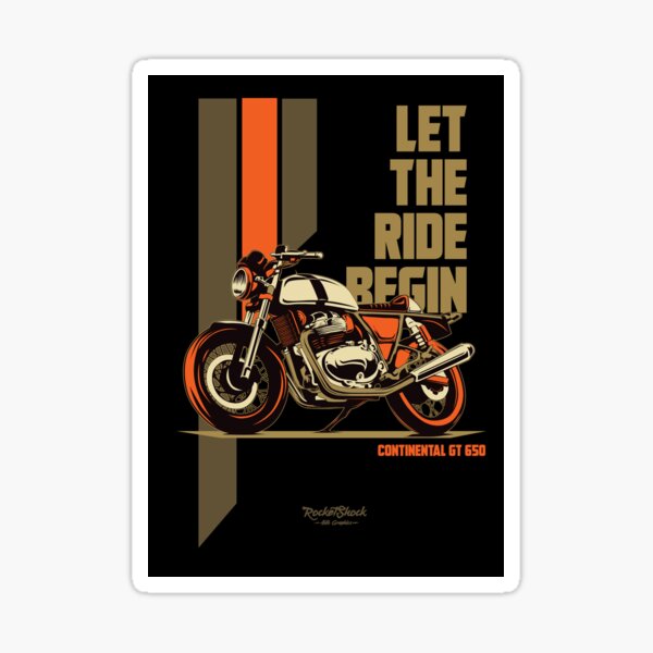 "Continental gt 650 rider " Sticker for Sale by Rocket Shock | Redbubble