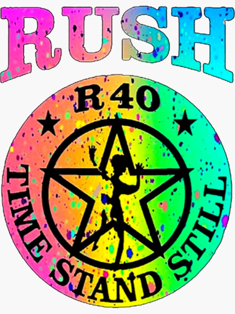 "RUSH Time Stand Still " Sticker for Sale by LittleValleyArt | Redbubble