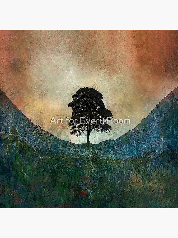 "Sycamore gap tree surrounded by nature and beautiful landscapes" Art ...