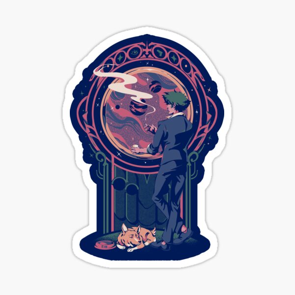 "Space Cowboy Contemplation" Sticker for Sale by Ilustrata Design ...