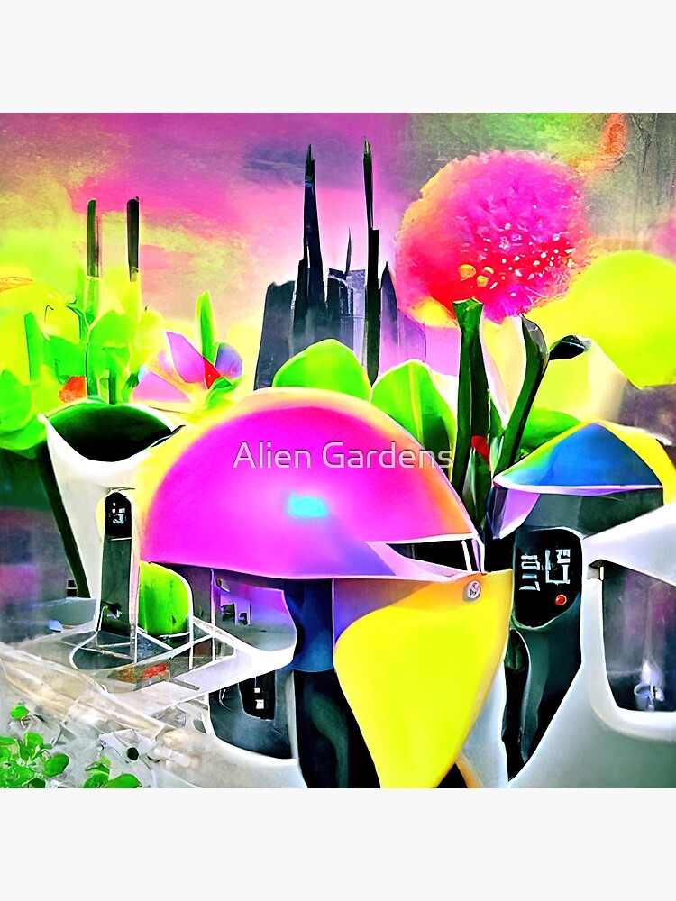 "Alien Garden Flowers - Exotic Flower #1" Poster for Sale by edisondl ...