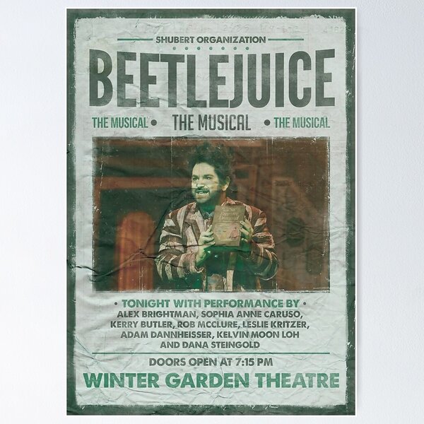 "Beetlejuice The Musical Vintage" Poster for Sale by jean-shop | Redbubble