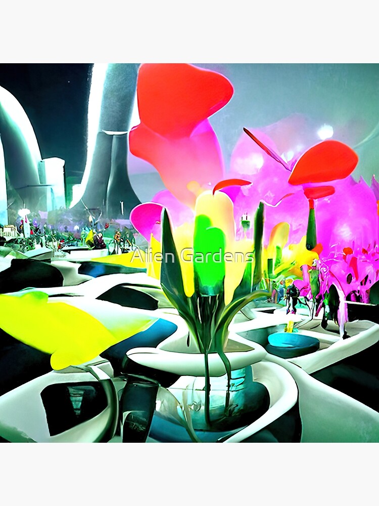 "Alien Garden Flowers - Exotic Flower #2" Poster for Sale by edisondl ...