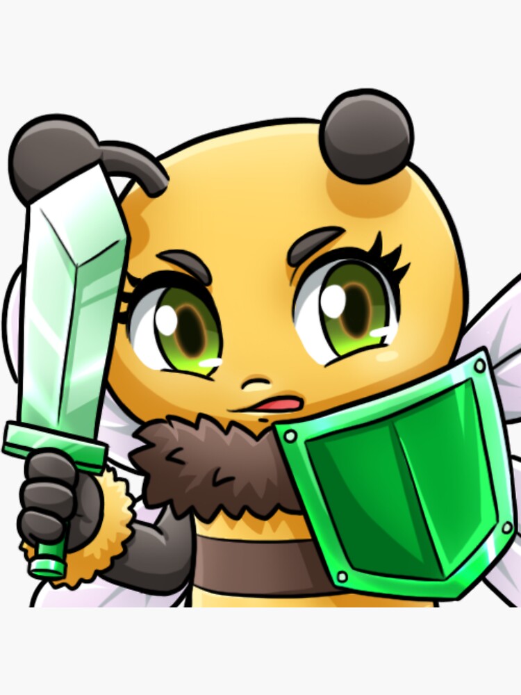 "RoezyBee emote, moderator" Sticker for Sale by RoezyBee | Redbubble