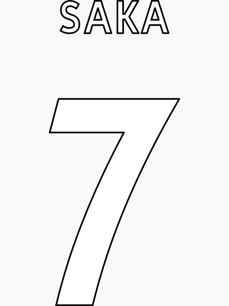 "Bukayo Saka 7 Arsenal 2022/23 Kit" Sticker for Sale by josh205 | Redbubble